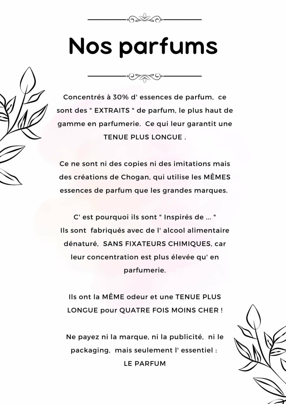 CHOGAN | Parfums, Cosmétiques & Bien-être