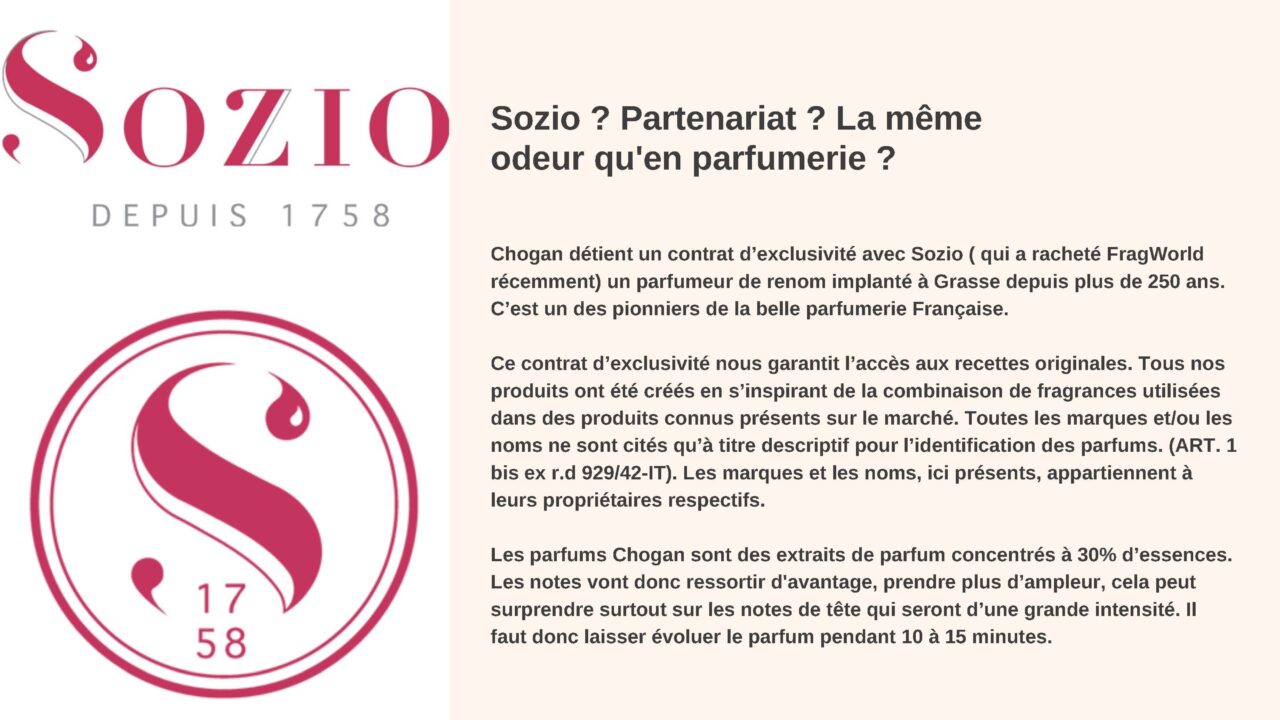 CHOGAN | Parfums, Cosmétiques & Bien-être